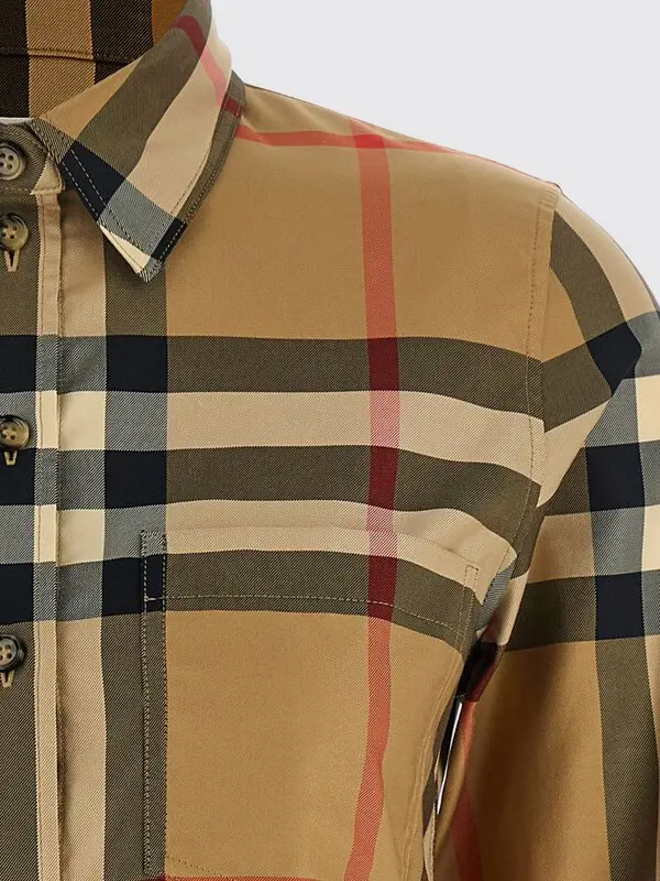 Burberry Long-sleeved Iconic Check Cotton Shirt
