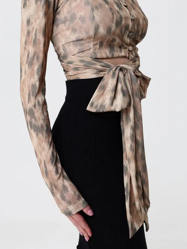 GANNI Printed Recycled Fabric Shirt