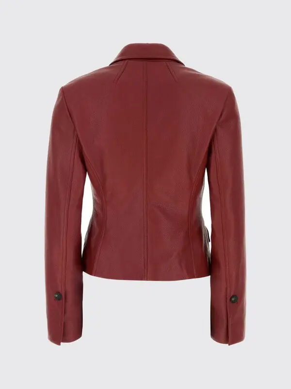 FERRAGAMO Slim Fit Single-breasted Lambskin Leather Jacket With Lapels