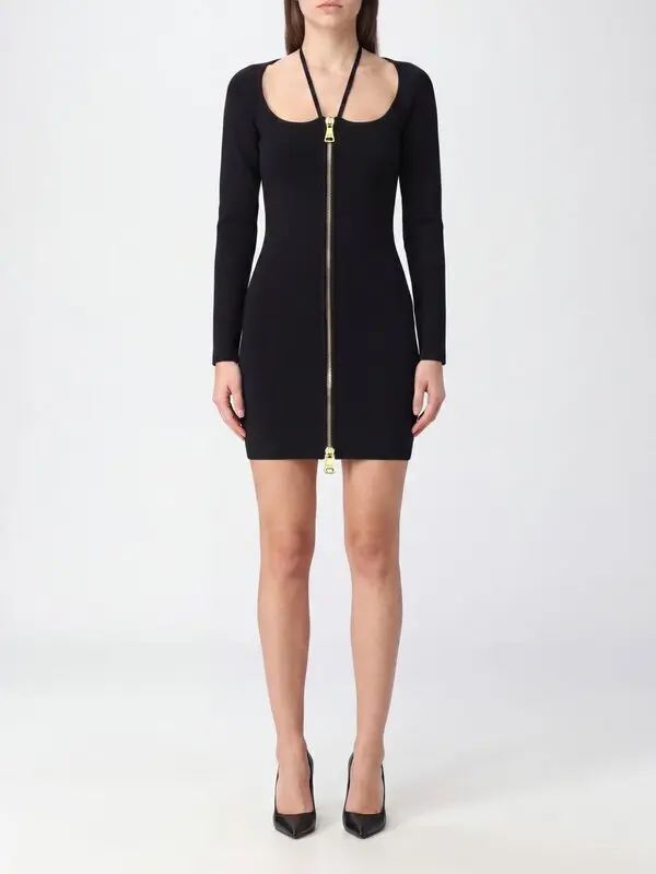 Elisabetta Franchi Long-sleeve Jersey Mini Sheath Dress