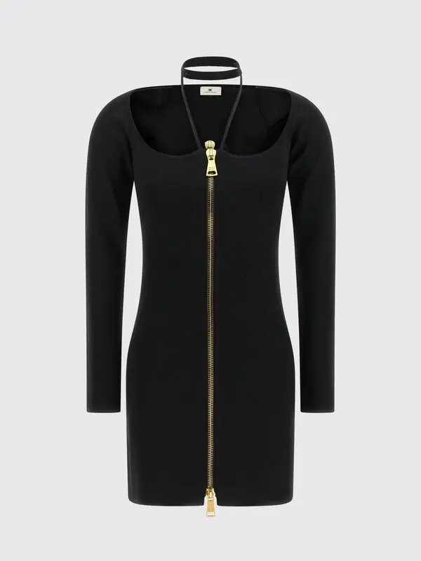 Elisabetta Franchi Long-sleeve Jersey Mini Sheath Dress