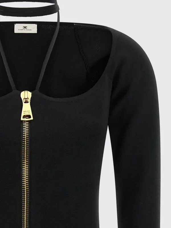 Elisabetta Franchi Long-sleeve Jersey Mini Sheath Dress