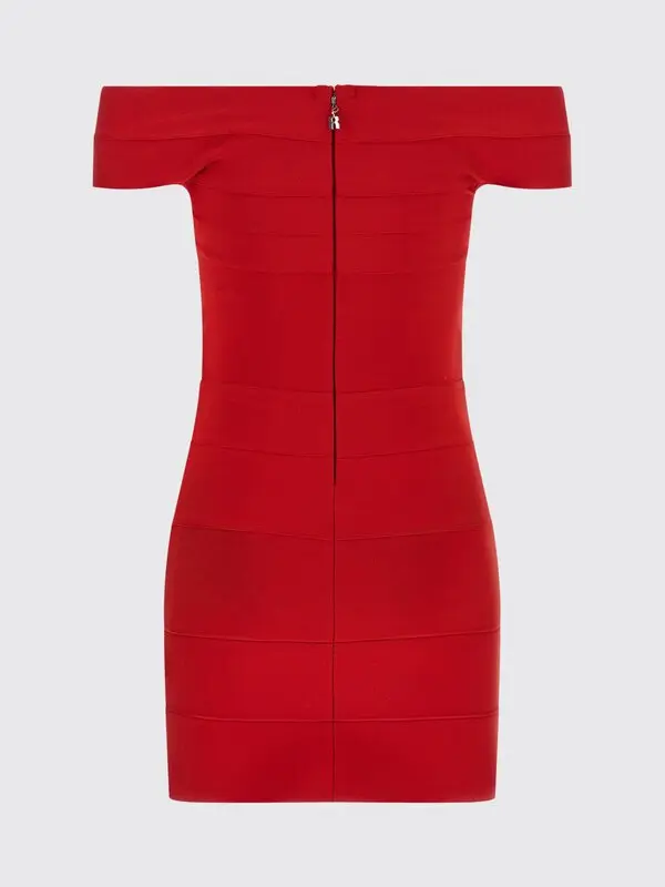 ROTATE BY BIRGER CHRISTENSEN Off-the-shoulder Sheath Midi Dress