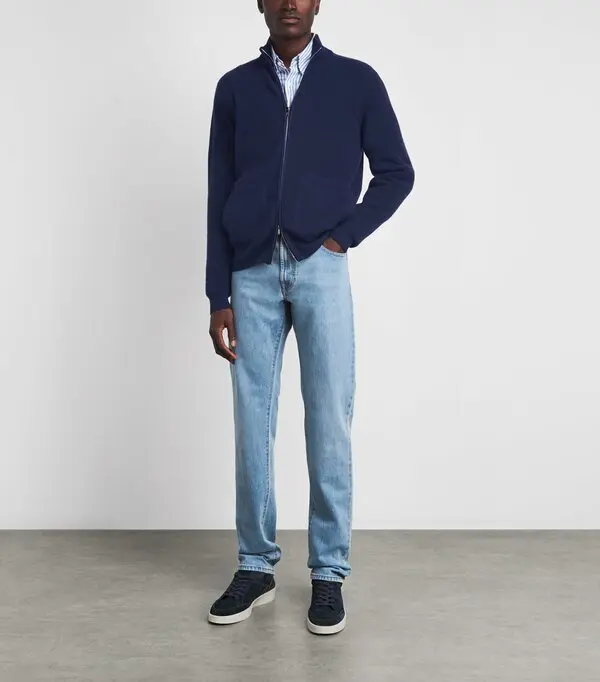 FIORONI CASHMERE Half-zip Sweater