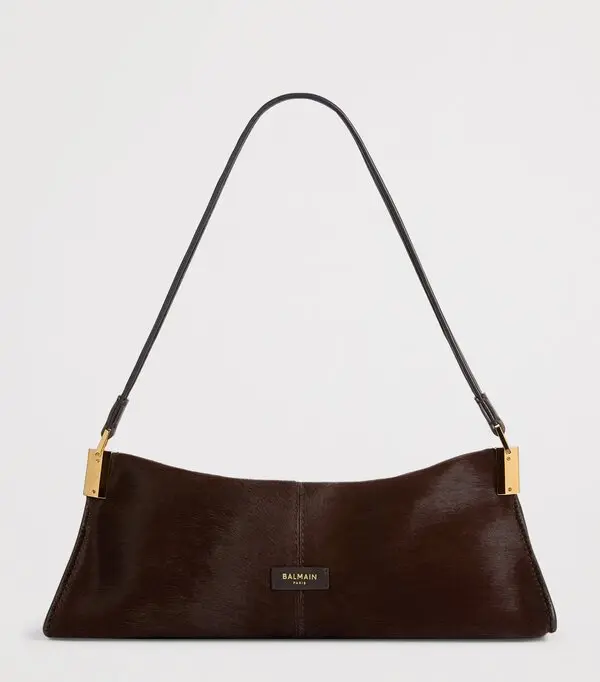 Balmain Small Pony Hair 64-83 Shoulder Bag