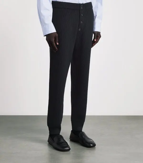 Dries Van Noten Wool Straight Sweatpants