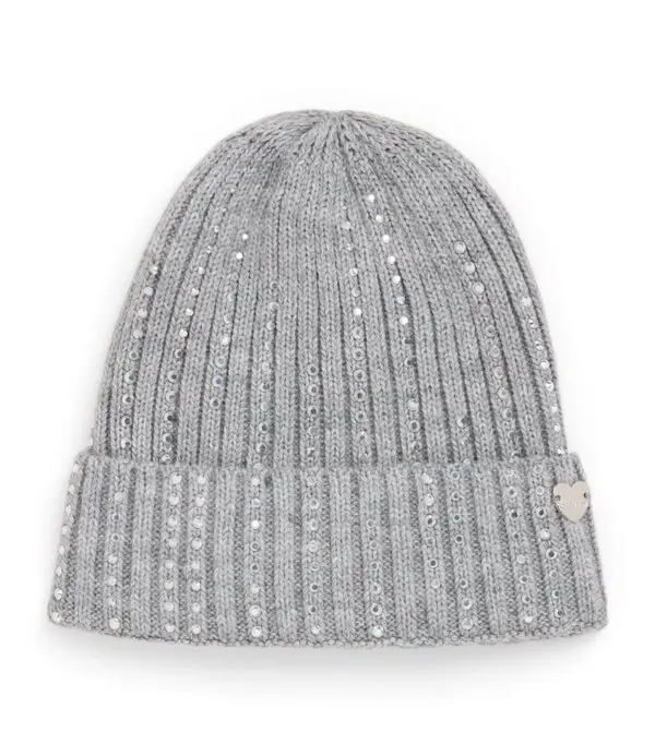 Monnalisa Embellished Knit Hat