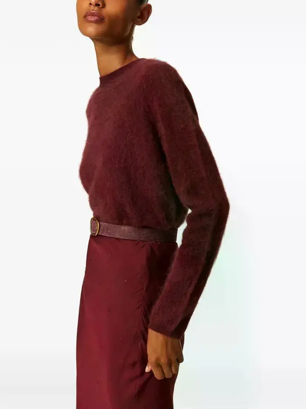 TWINSET Brushed Wool Crew Neck Jumper