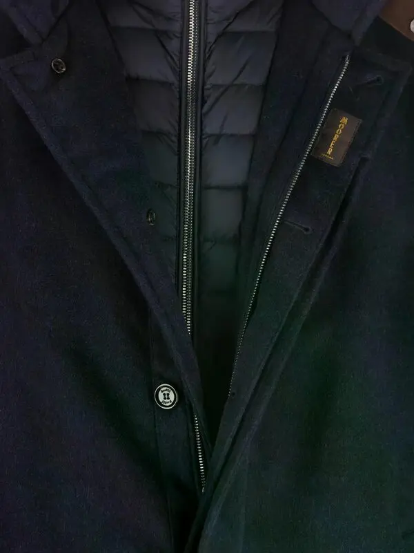 MOORER Padded High-neck Single-breasted Coat