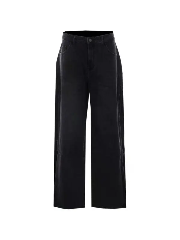 ELEH Logo Patch Wide-leg Jeans