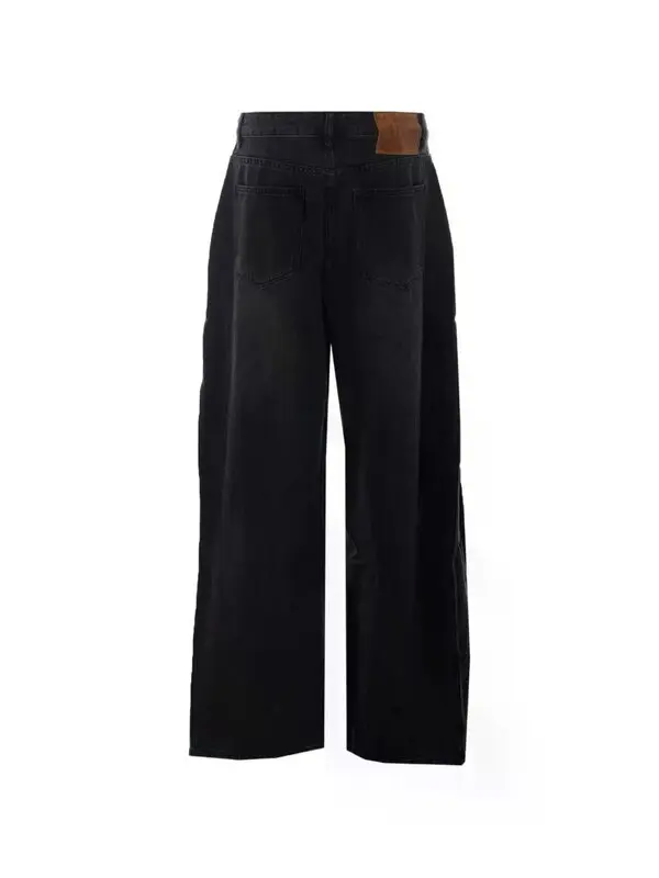 ELEH Logo Patch Wide-leg Jeans