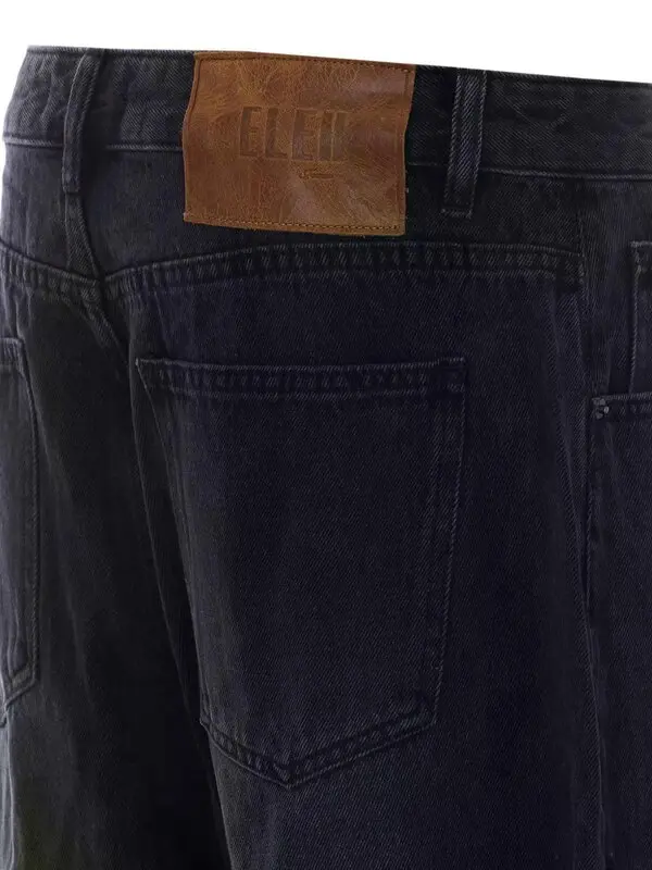 ELEH Logo Patch Wide-leg Jeans