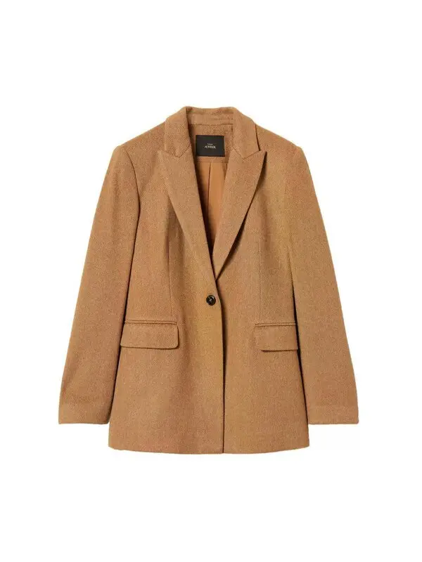 TWINSET Chevron-pattern Blazer - Brown