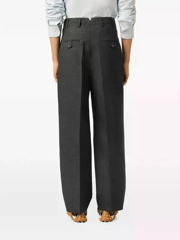 AMI Paris High-waisted Carrot-fit Wool Trousers