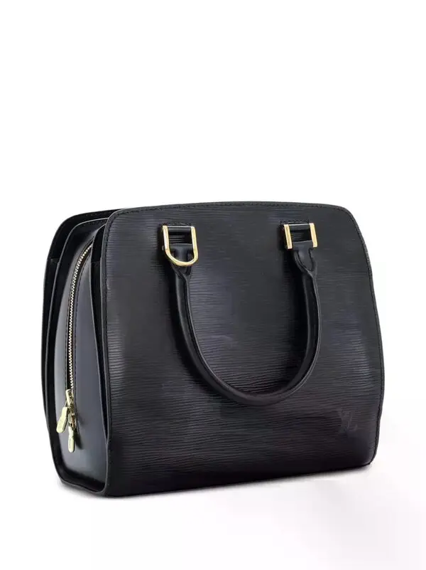 LOUIS VUITTON Pont Neuf Epi Leather Satchel - Black