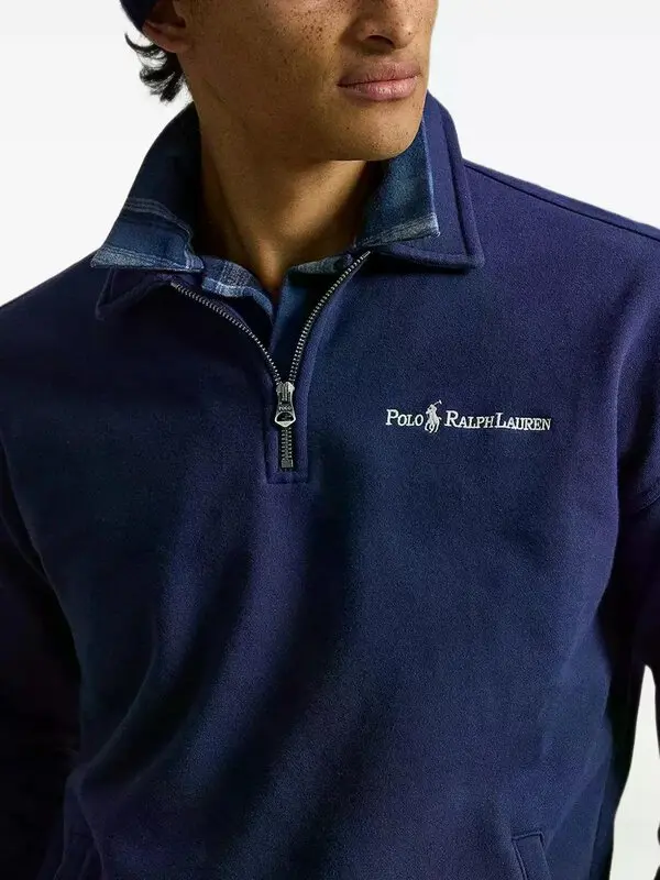Polo Ralph Lauren Logo-embroidered Quarter-zip Sweater