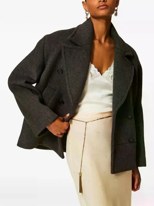 TWINSET Double-breasted Caban Coat