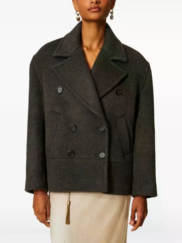 TWINSET Double-breasted Caban Coat