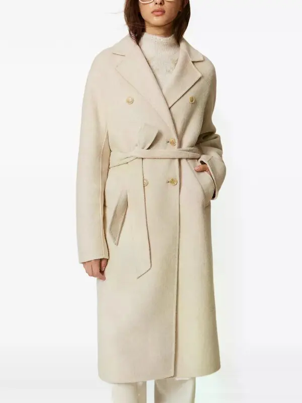TWINSET Belted Double-breasted Coat