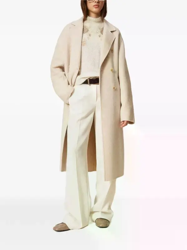 TWINSET Belted Double-breasted Coat