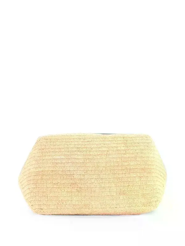 Loewe Fold Logo Strap Raffia Tote Bag