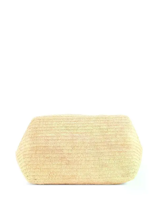 Loewe Fold Logo Strap Raffia Tote Bag