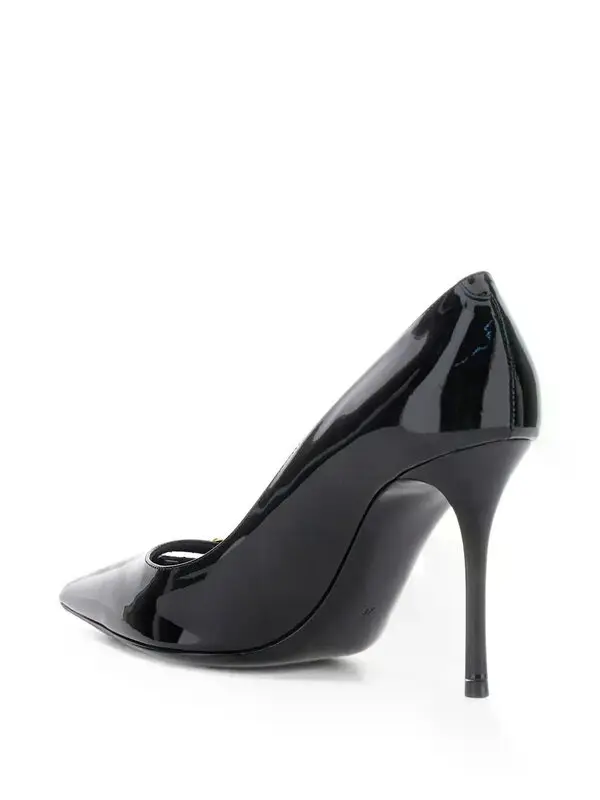 Dolce & Gabbana Patent Leather Pumps With Dg Logo Plaque