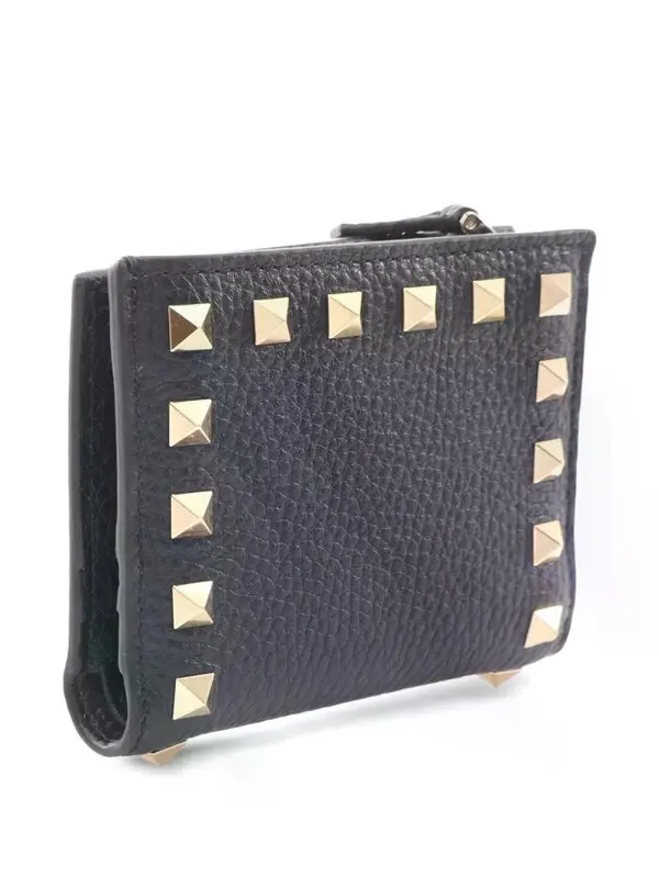 Valentino Garavani 2020s Rockstud Bi-fold Wallet - Black