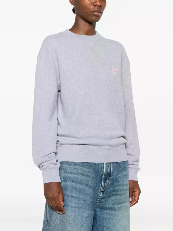 JW Anderson Ribbon Anchor Sweatshirt In Mid Melange