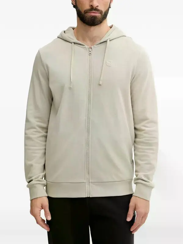 PUMA Zip-up Drawstring Hoodie - Neutrals