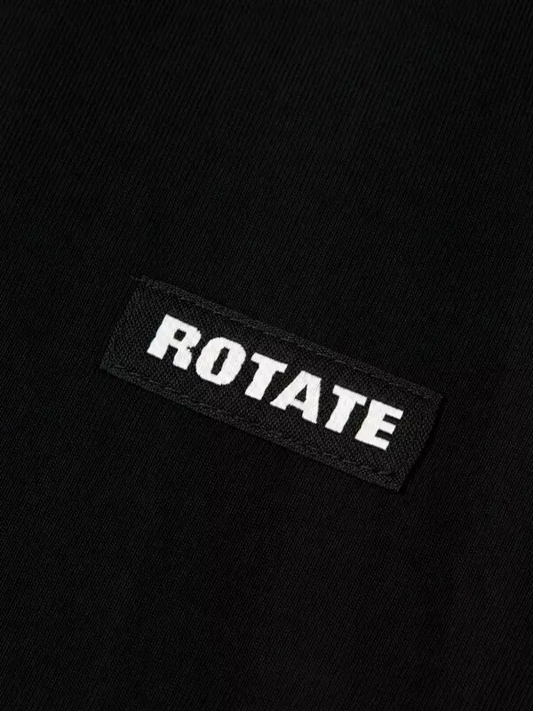 ROTATE BY BIRGER CHRISTENSEN Long-sleeve T-shirt With Logo Patch