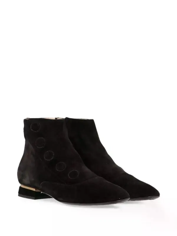 TOD'S Suede Ankle Boots - Black