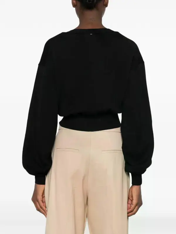Sportmax V-neck Button-up Cardigan With Gold-tone Hardware