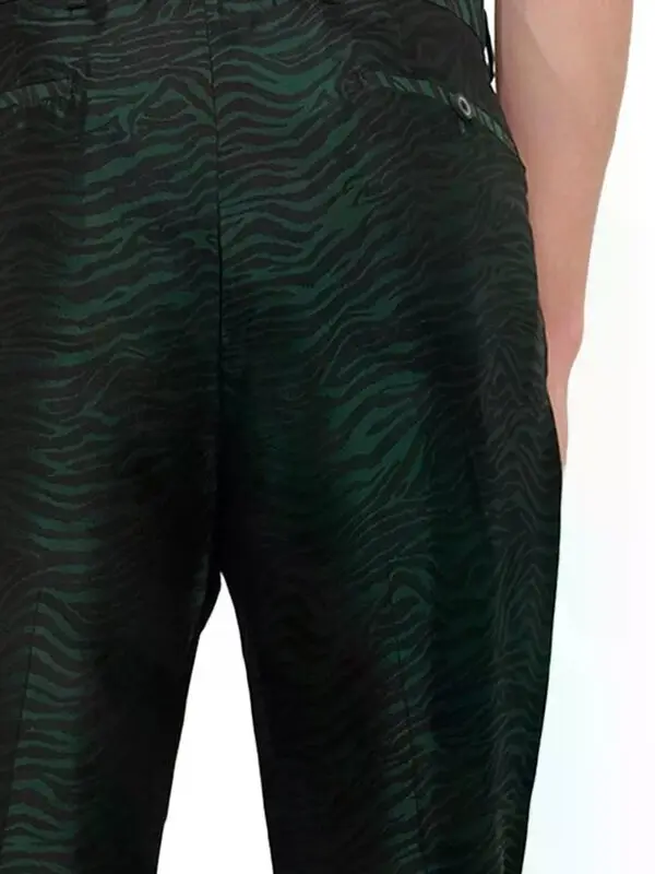 LANVIN Zebra-jacquard Tailored Trousers