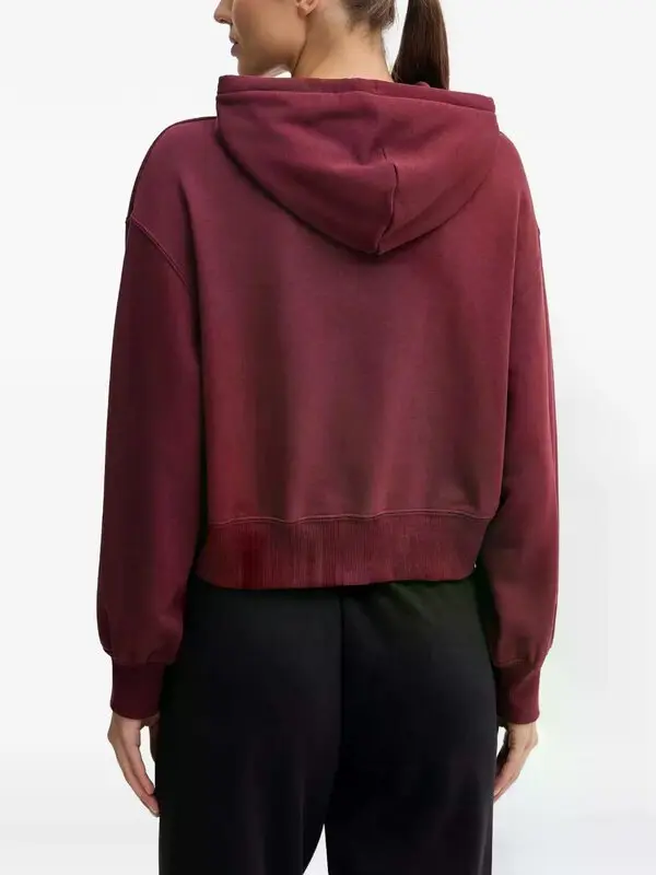 PUMA Cropped Logo-embroidered Hoodie