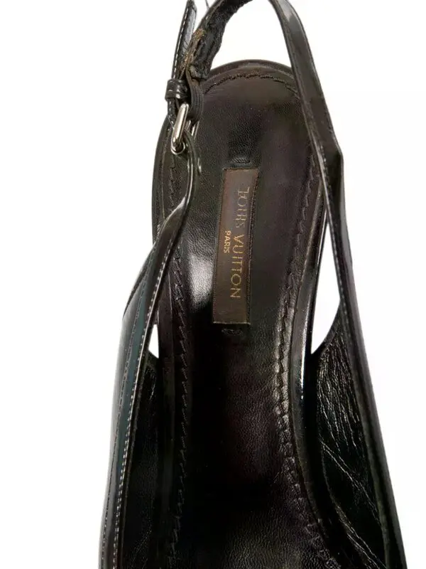LOUIS VUITTON Buckled Slingback Pumps
