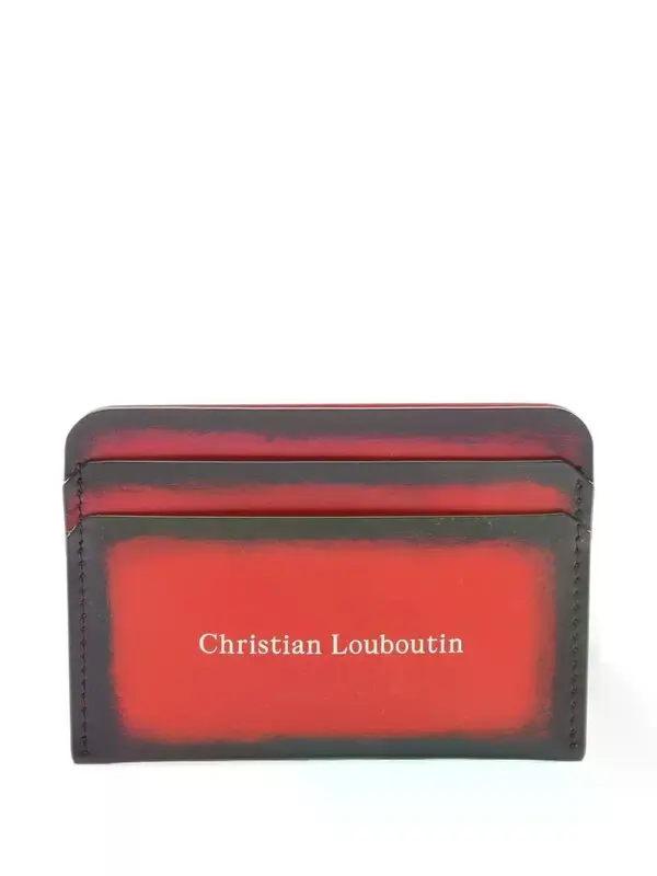 CHRISTIAN LOUBOUTIN Canopy Leather Card Case