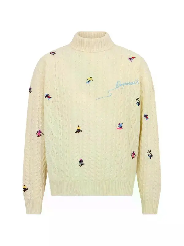 Dsquared2 Snowy Dream Cable-knit - Neutrals
