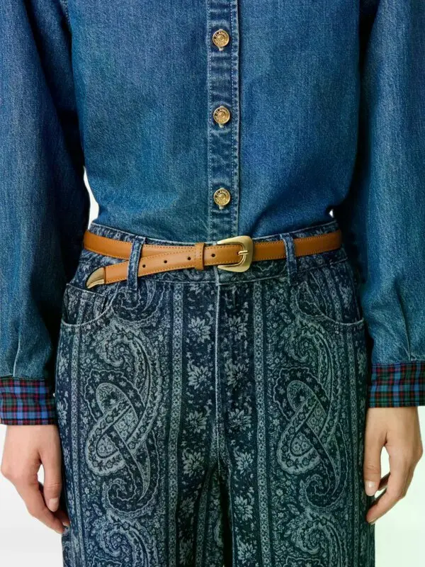 Claudie Pierlot Buckle-fastening Leather Belt