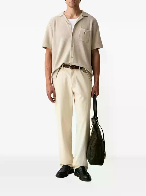 Polo Ralph Lauren Pony Motif Camp-collar Shirt - Neutrals