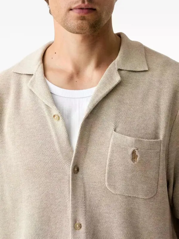 Polo Ralph Lauren Pony Motif Camp-collar Shirt - Neutrals
