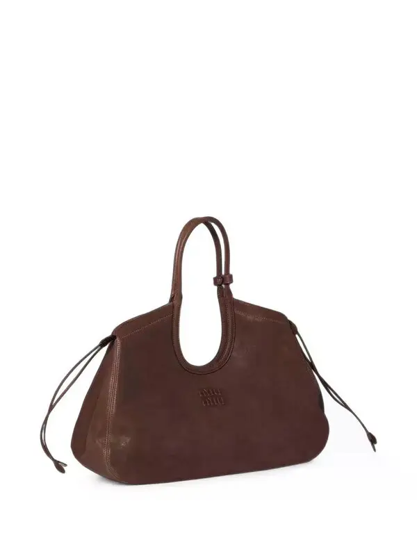 Miu Miu Ivy Nappa Leather Shopping Bag