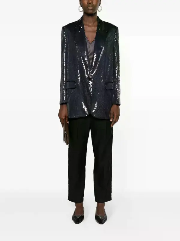 Brunello Cucinelli Sequin-embellished Single-breasted Blazer