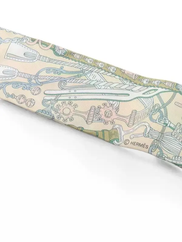 Hermès 2010s Bouquets Sellier Scarf