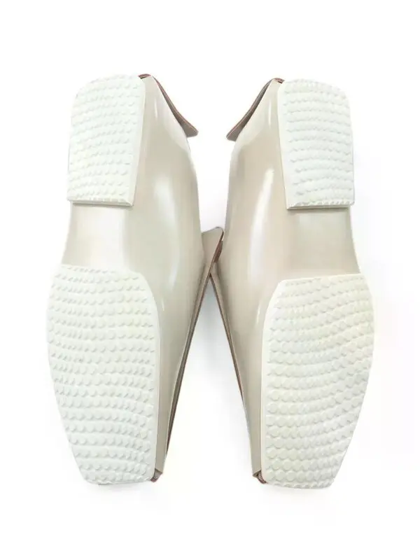 JIL SANDER Square-toe Leather Loafers