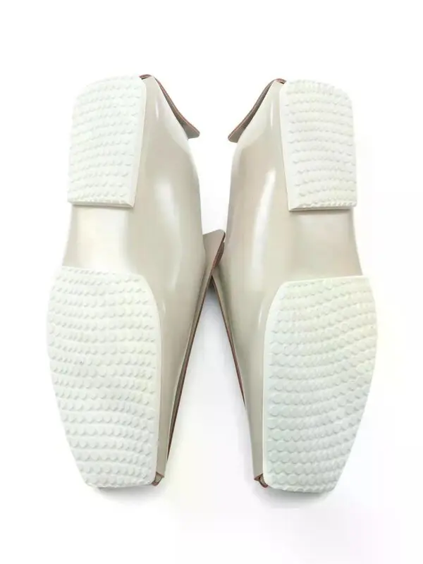 JIL SANDER Square-toe Leather Loafers