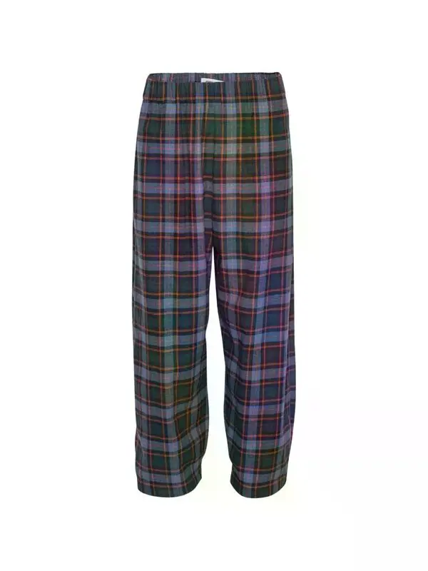 Henrik Vibskov Eclipse Check-print Trousers - Blue