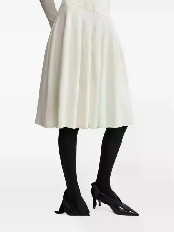 TOTEME Ribbed Waist Skirt Off-white