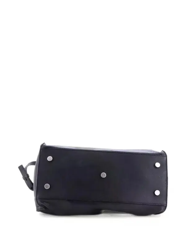 Saint Laurent Monogram Cabas Downtown Leather Small Tote Bag