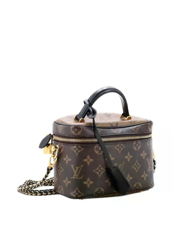 LOUIS VUITTON Reverse Monogram Canvas Vanity Pm Satchel - Brown